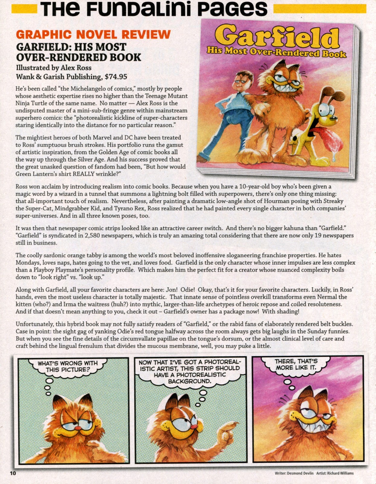 Αlex Ross Does Garfield! - ΧΙΟΥΜΟΡ - GreekComics